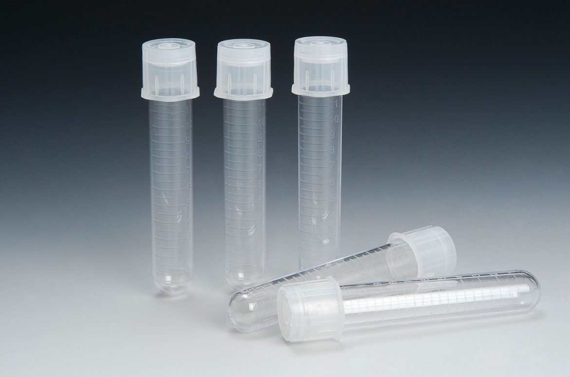 Snap cap tube PS, round bottom, vol. 14ml, 2-position PE cap, 17x100mm ...