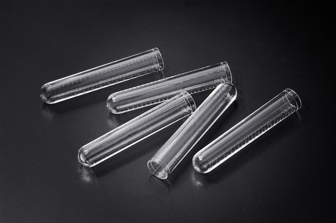 Round bottom test tube PS, 5ml, 1000 pcs. | Bioswisstec